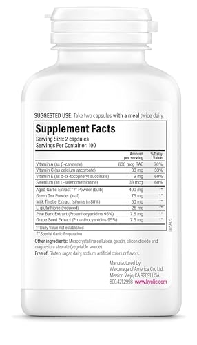 immune-boosting Kyolic garlic extract