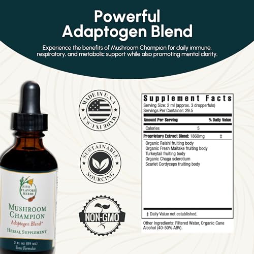 Immune boosting mushroom herbal remedy