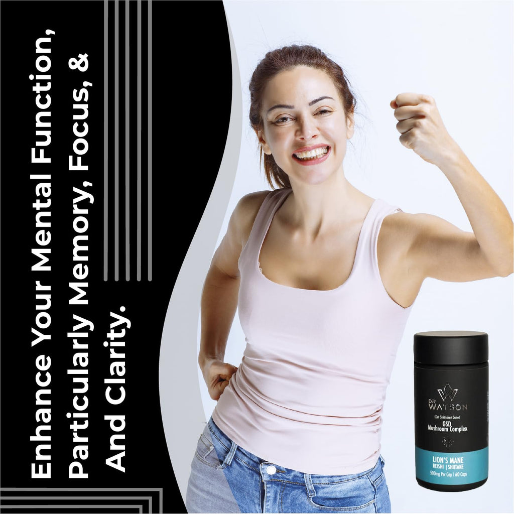 Immune boosting mushroom supplement capsules