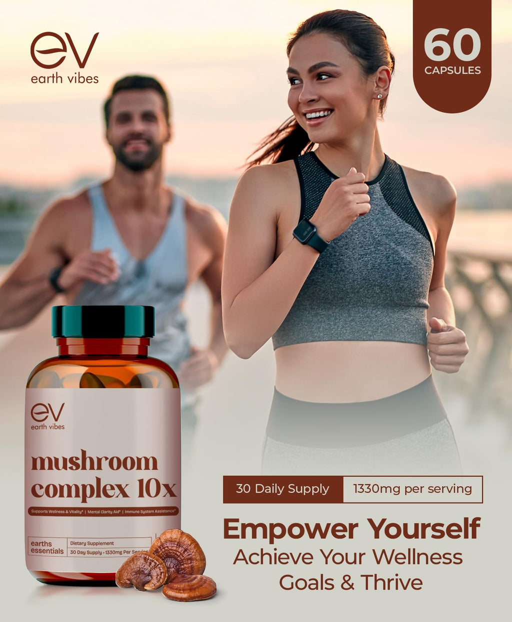 Immune-boosting mushroom supplement