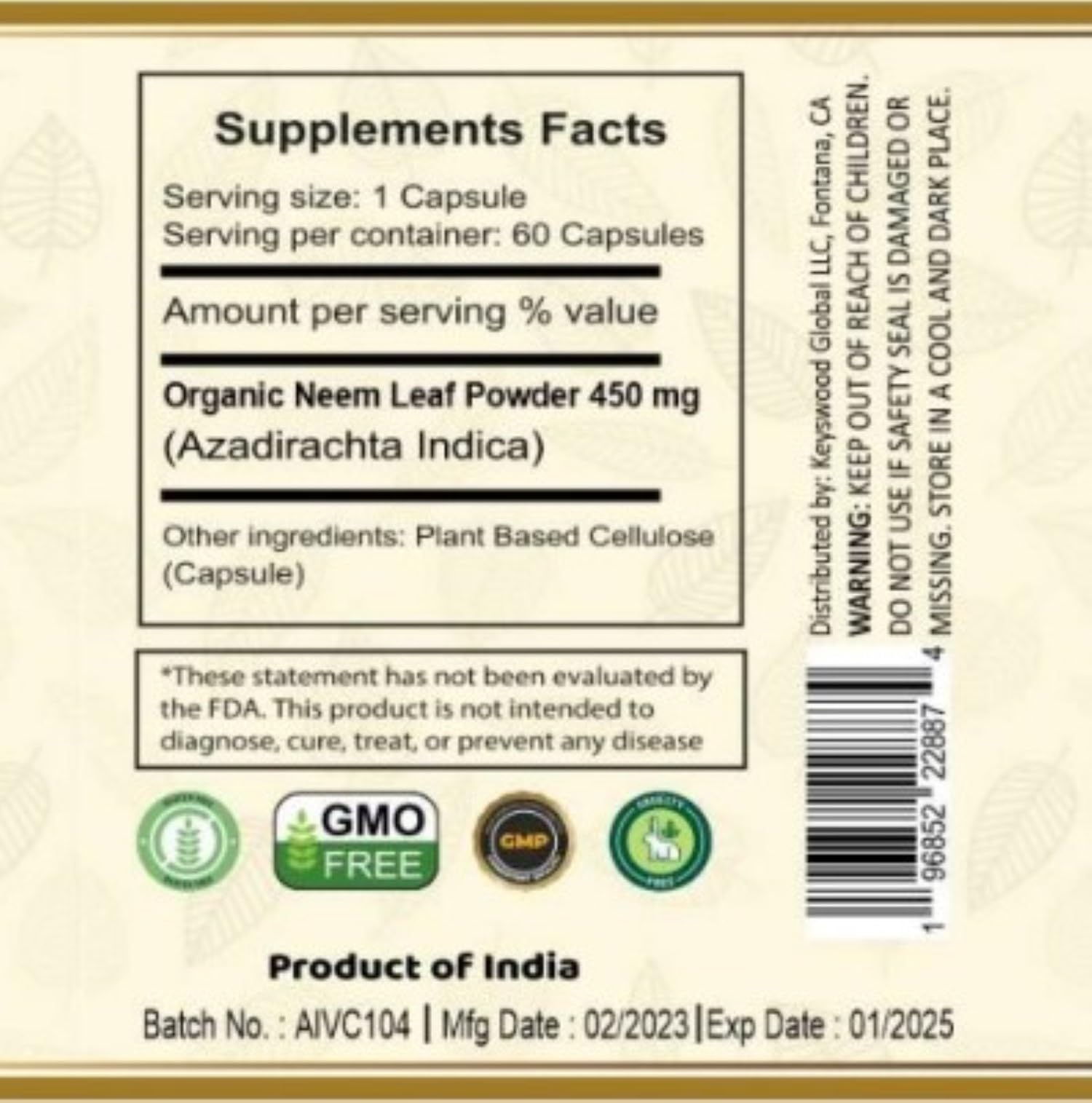 immune boosting neem herbal supplement
