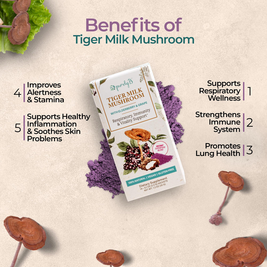 immune boosting Tiger Milk Mushroom sticks