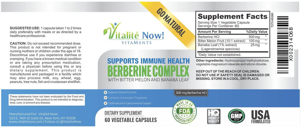 immune boosting vitamins with berberine
