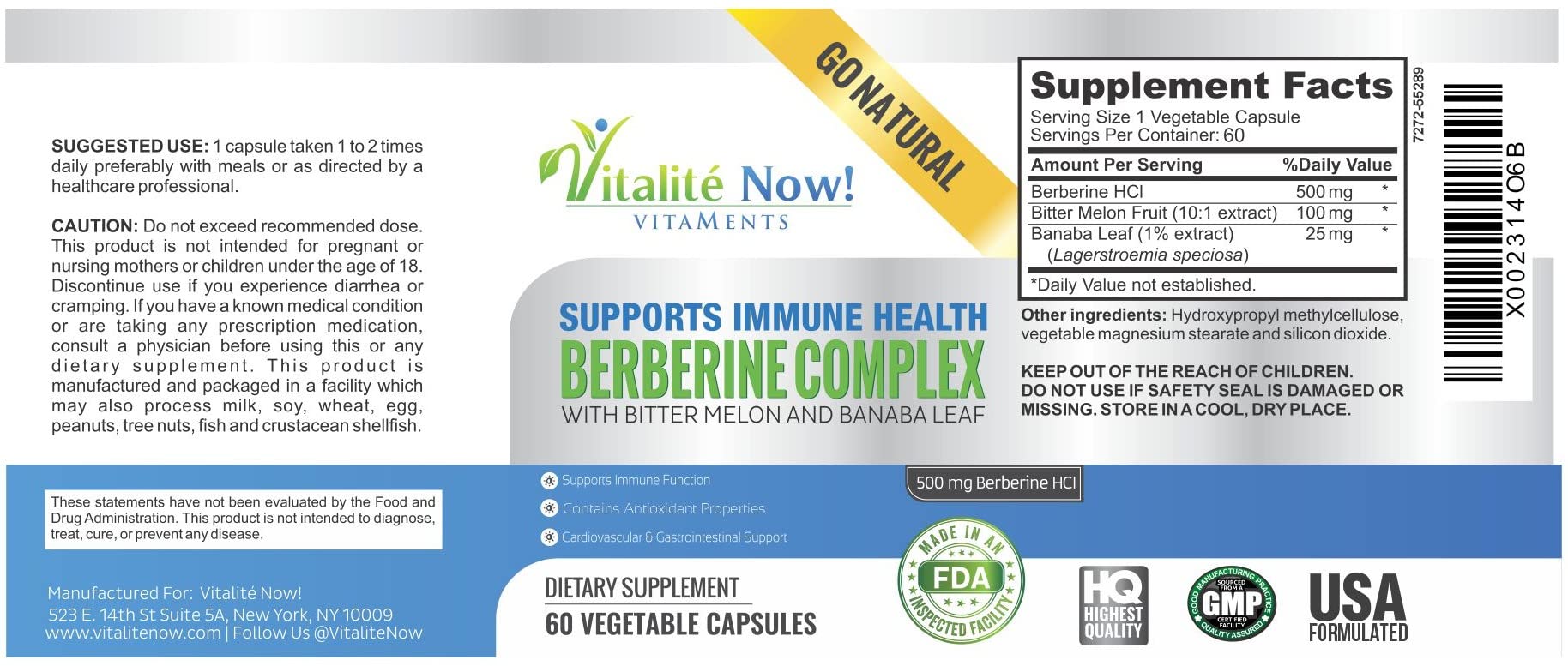 immune boosting vitamins with berberine