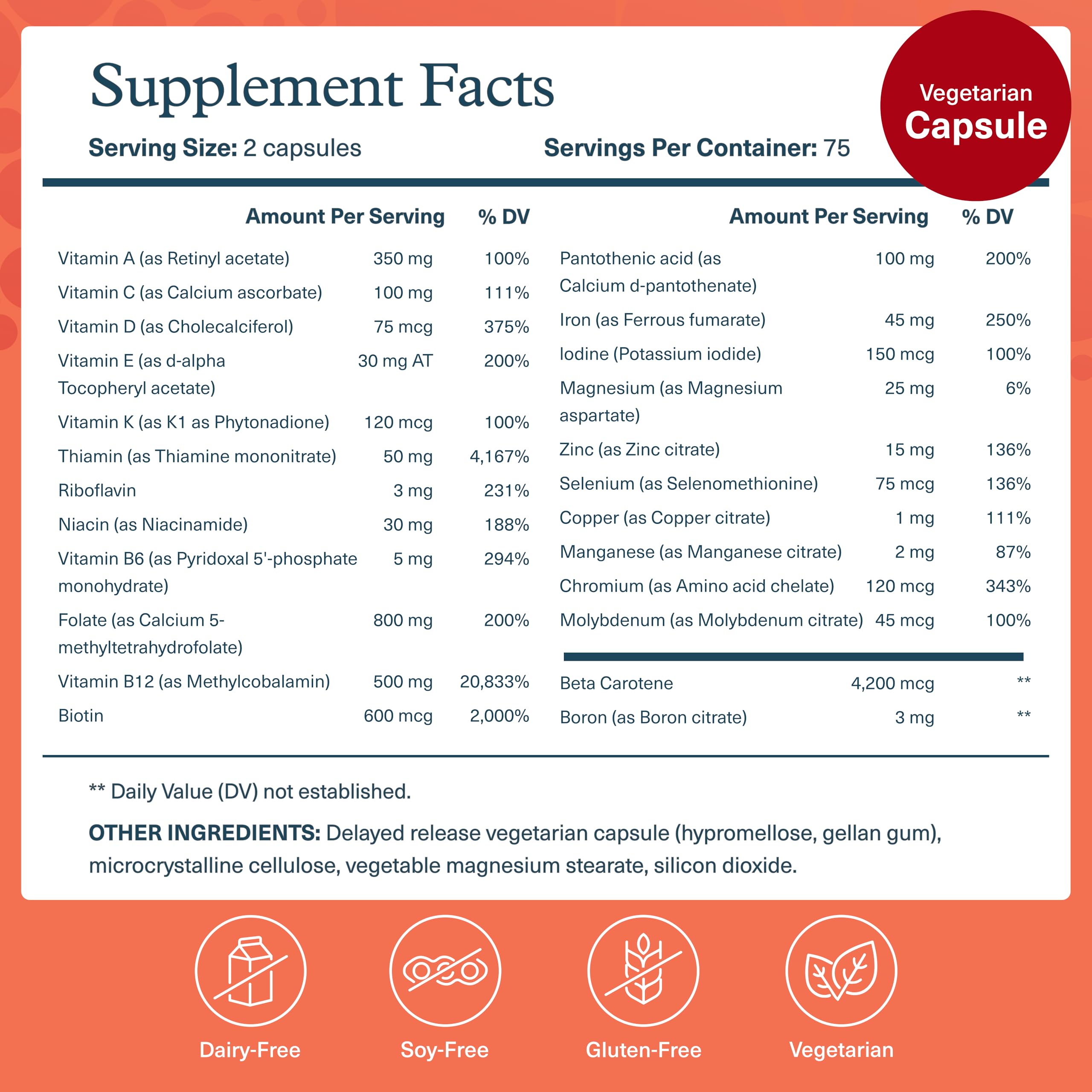 immune health blended vitamin formula