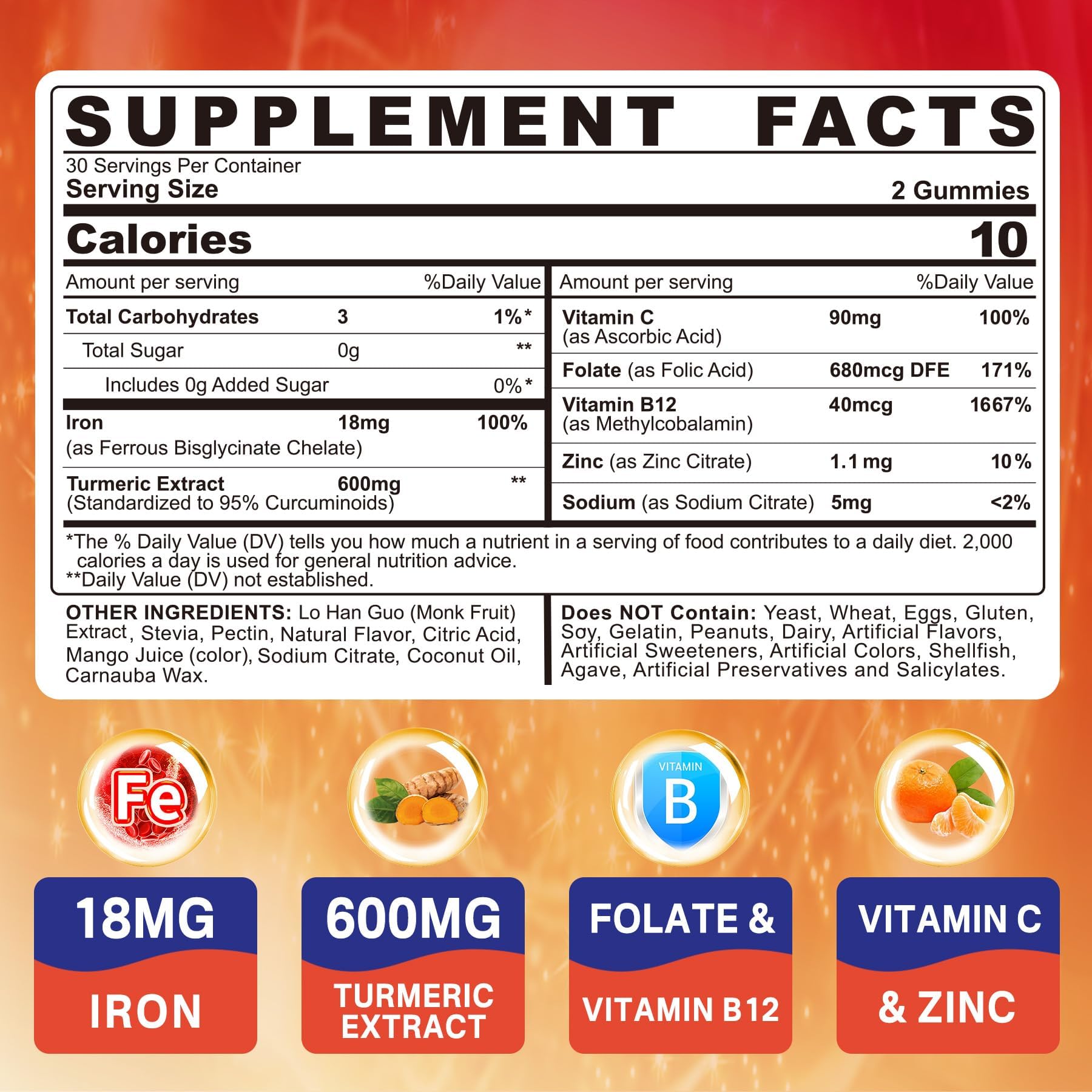 immune health iron gummies benefits