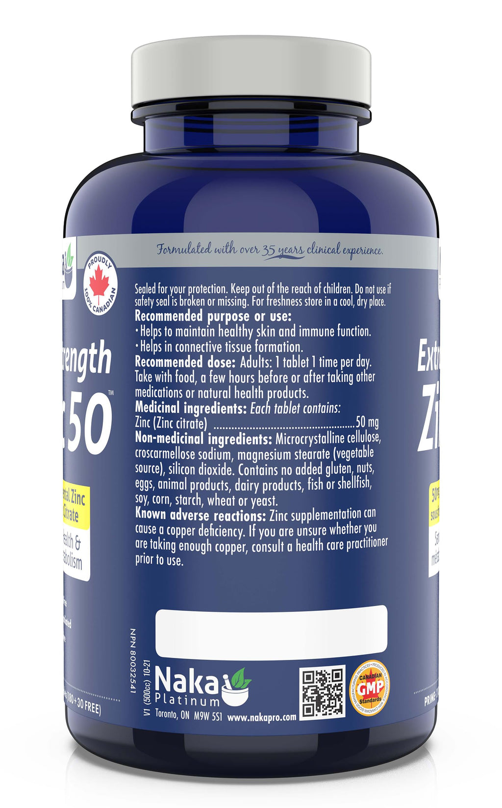 Immune health support with zinc