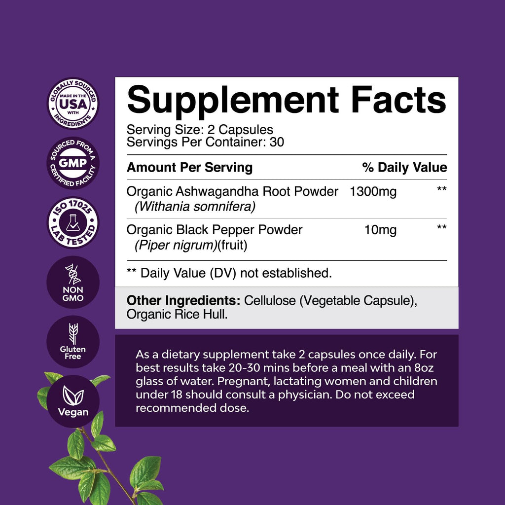 immune support ashwagandha supplement