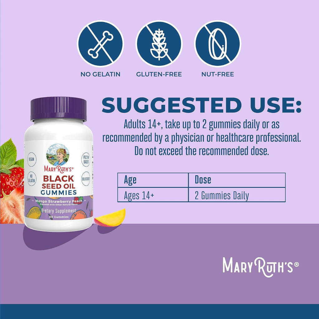 immune support black seed oil gummies
