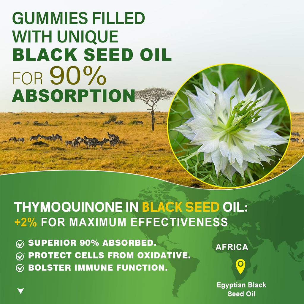 immune support black seed oil gummies