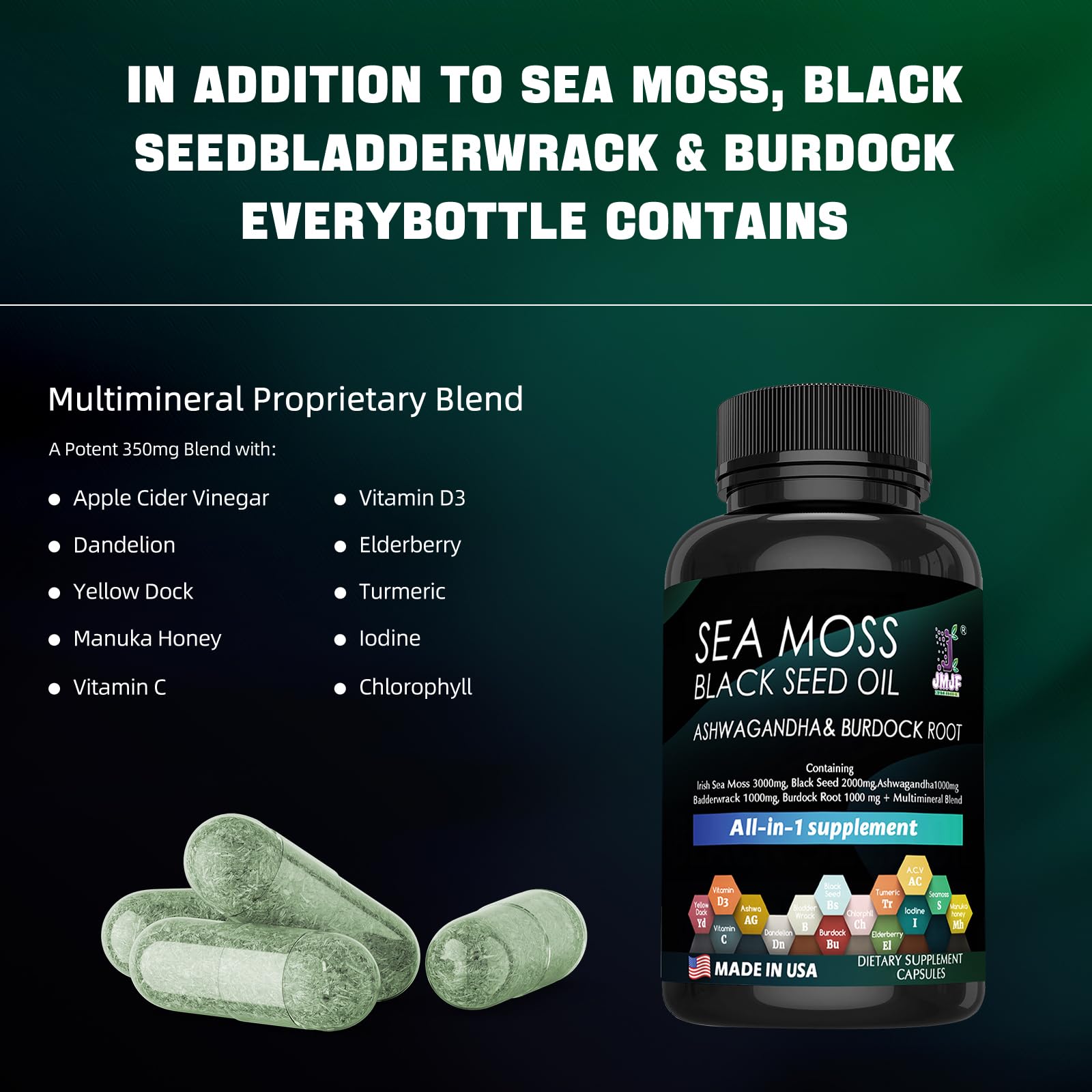 immune support blended vitamin capsules