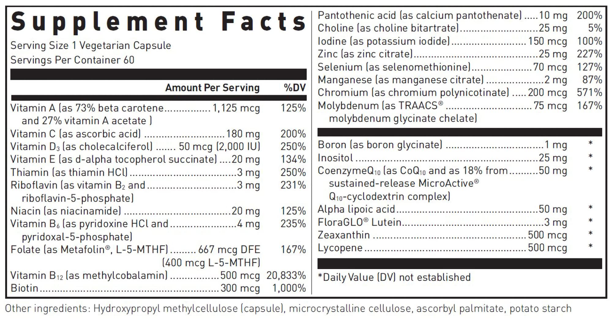 immune support blended vitamin capsules