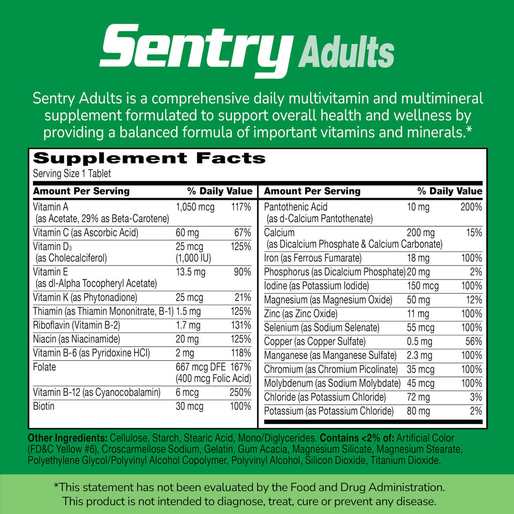 Immune support blended vitamin & mineral supplements