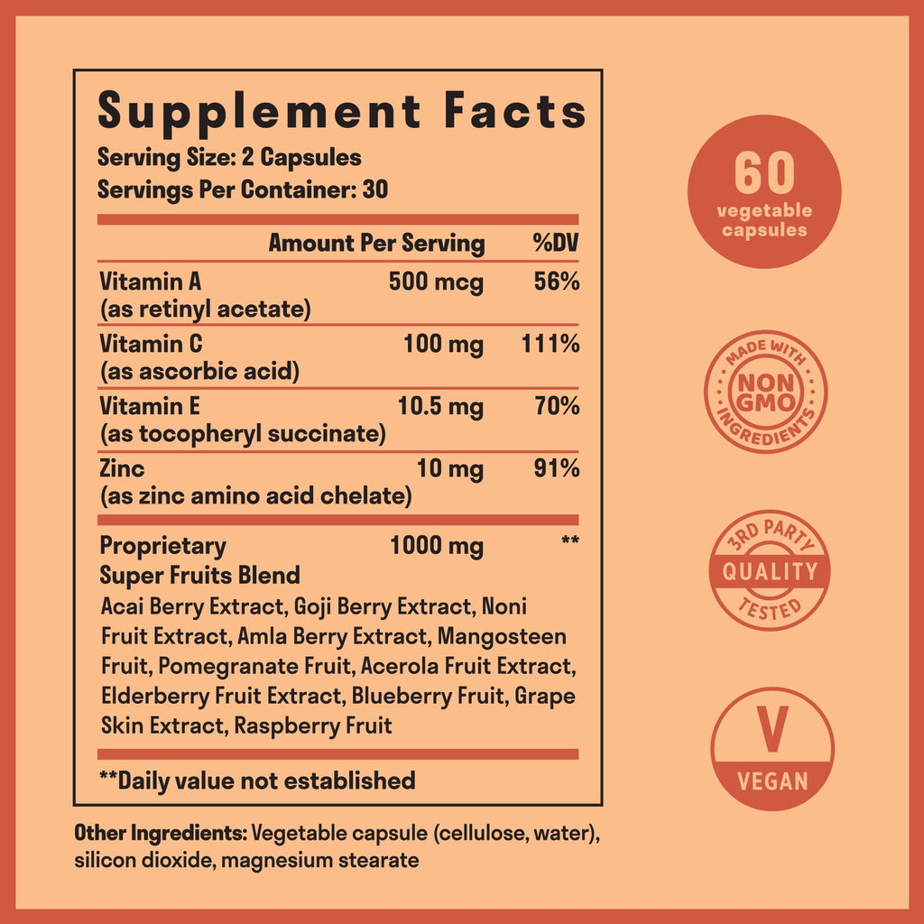 immune support blended vitamin & mineral supplements