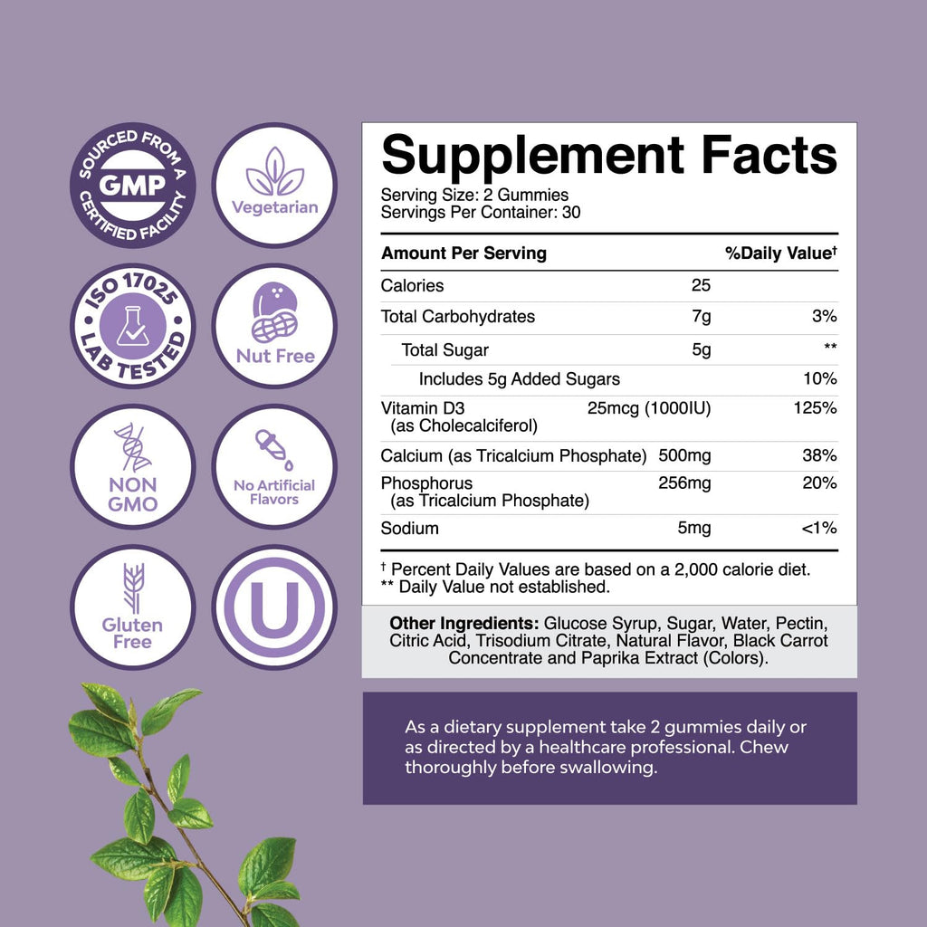 immune support calcium gummies