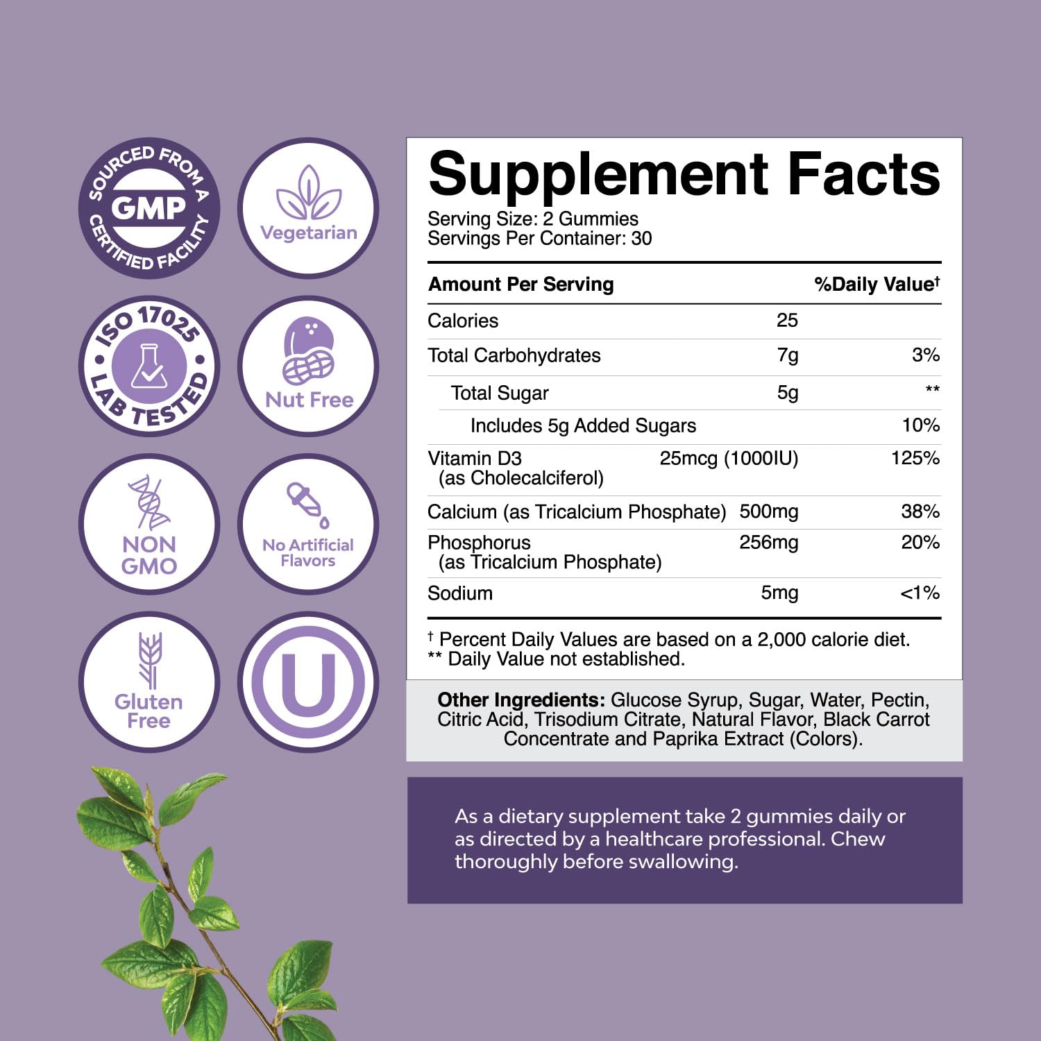 immune support calcium gummies