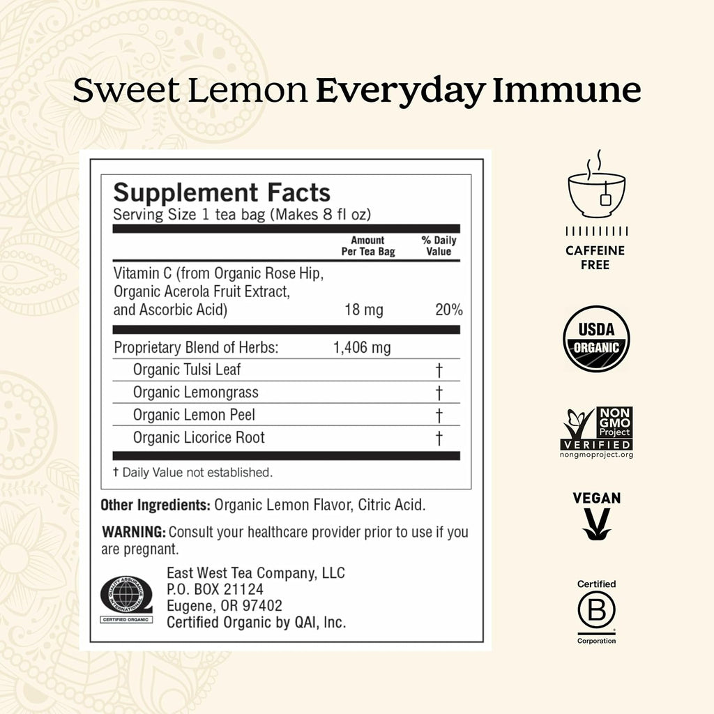 immune support chamomile tea bags