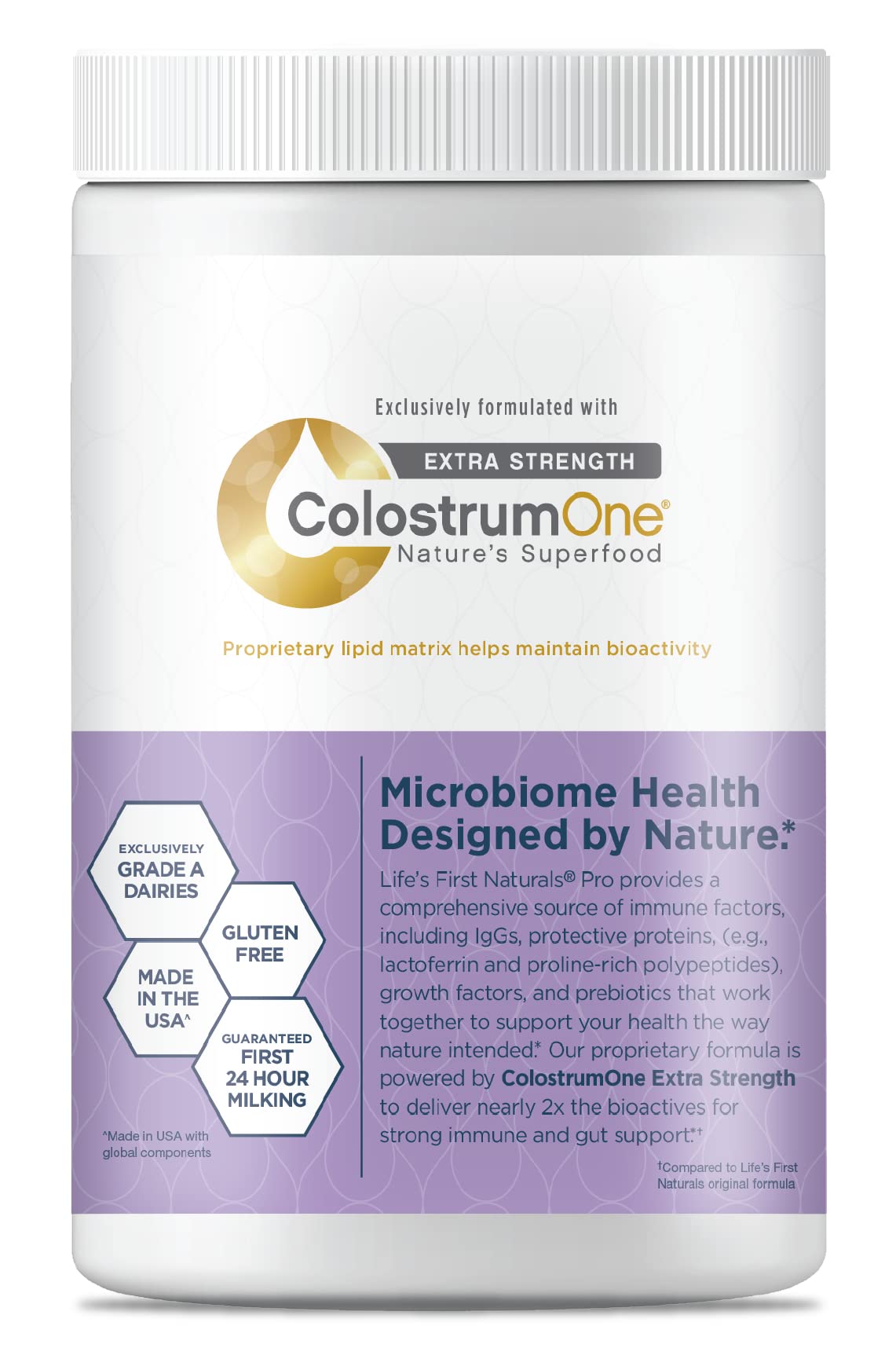 immune support colostrum powder supplement