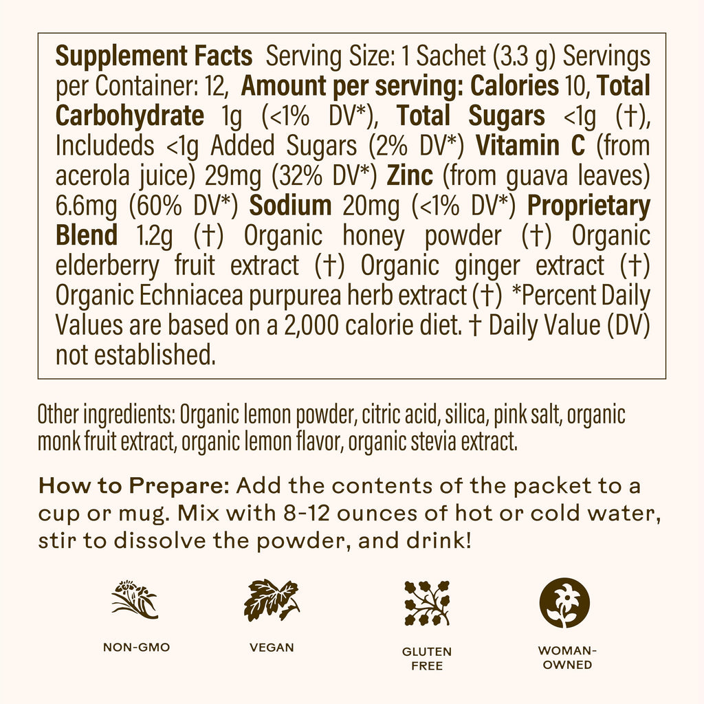 immune support drink mix with echinacea