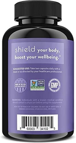Immune support elderberry capsules 600 mg