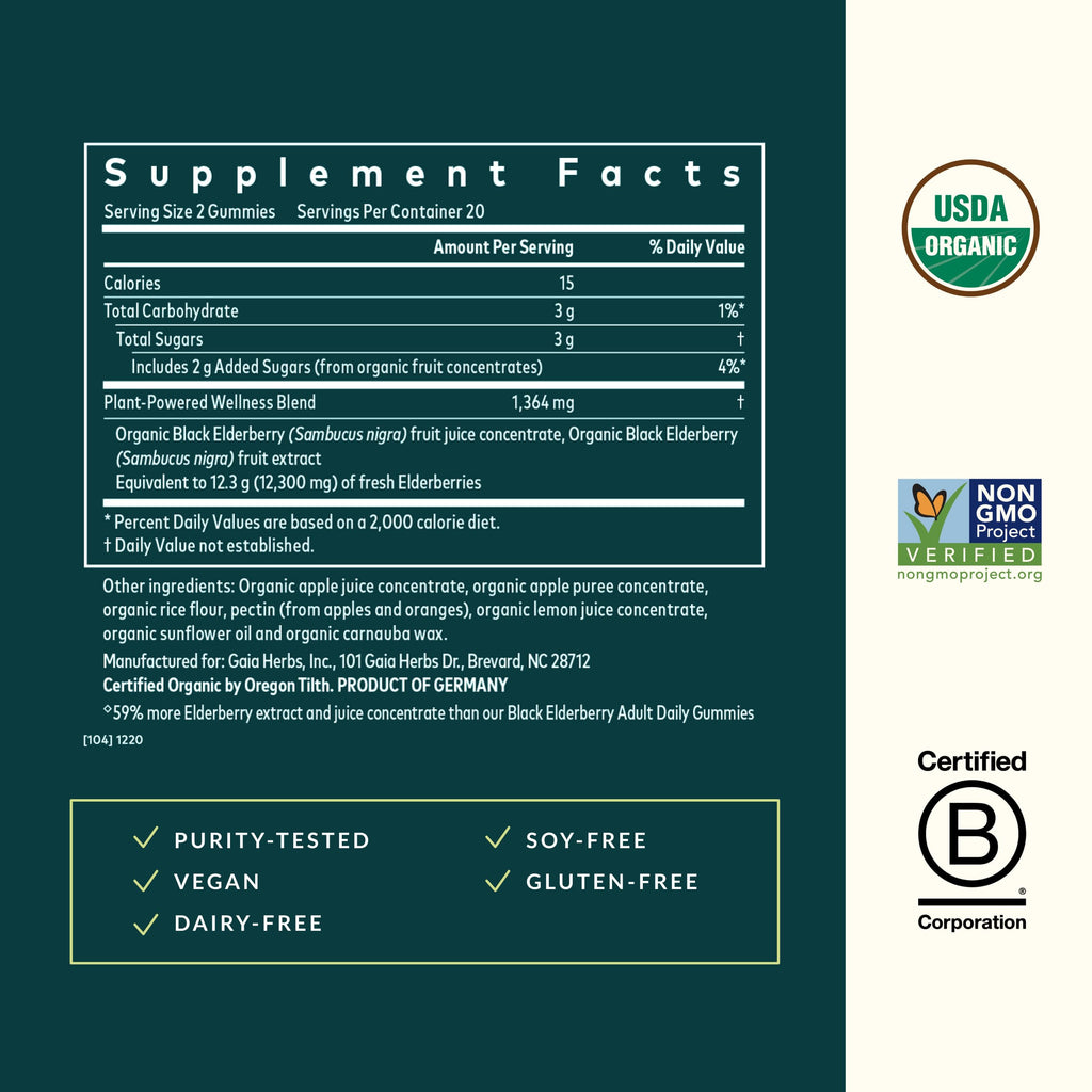 immune support elderberry gummies for adults