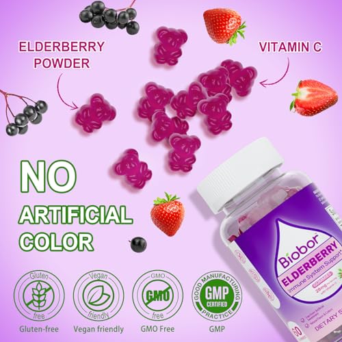 immune support elderberry gummies for adults