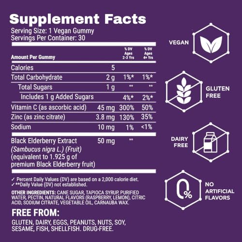 immune support elderberry gummies for kids