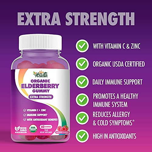 immune support elderberry gummies pack