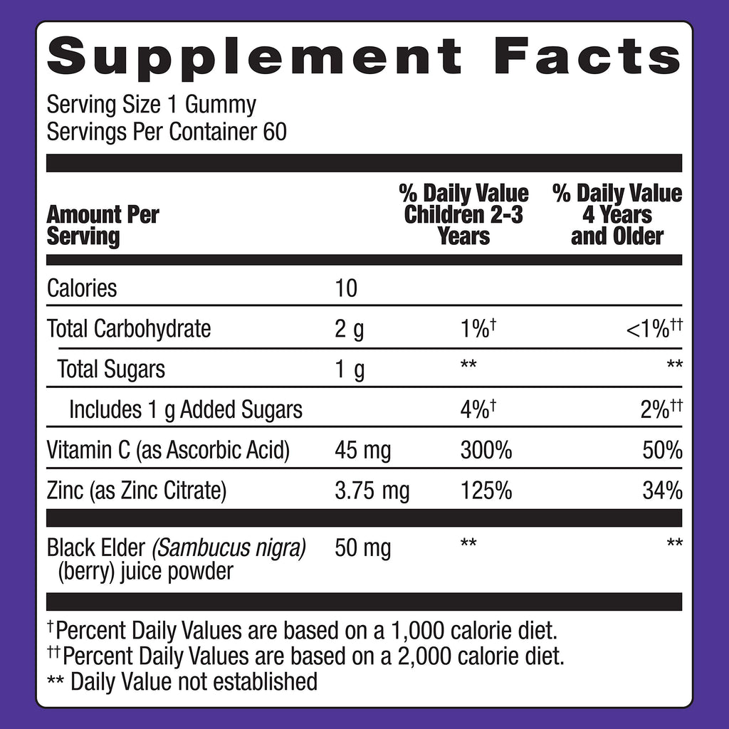 immune support elderberry gummies