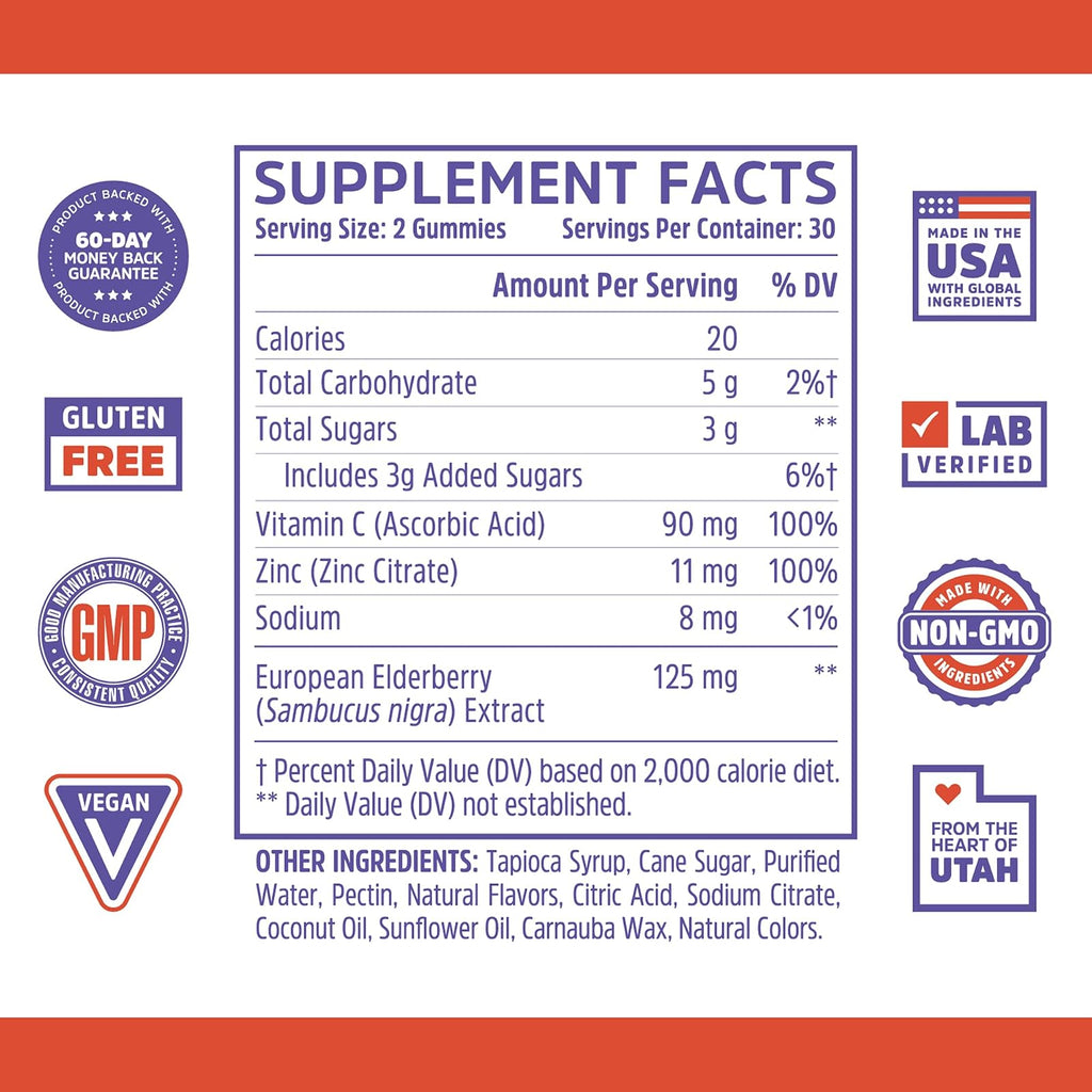 immune support elderberry gummies
