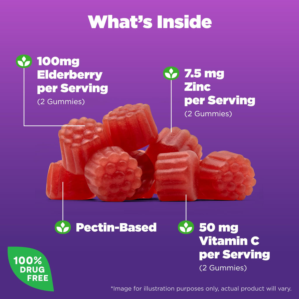 immune support elderberry gummy pack