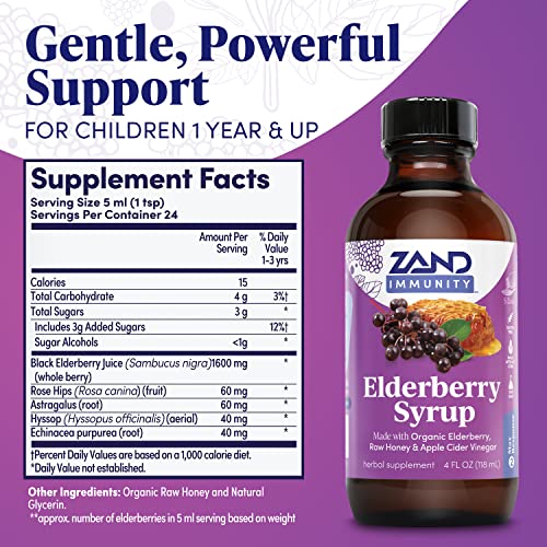 immune support elderberry honey syrup
