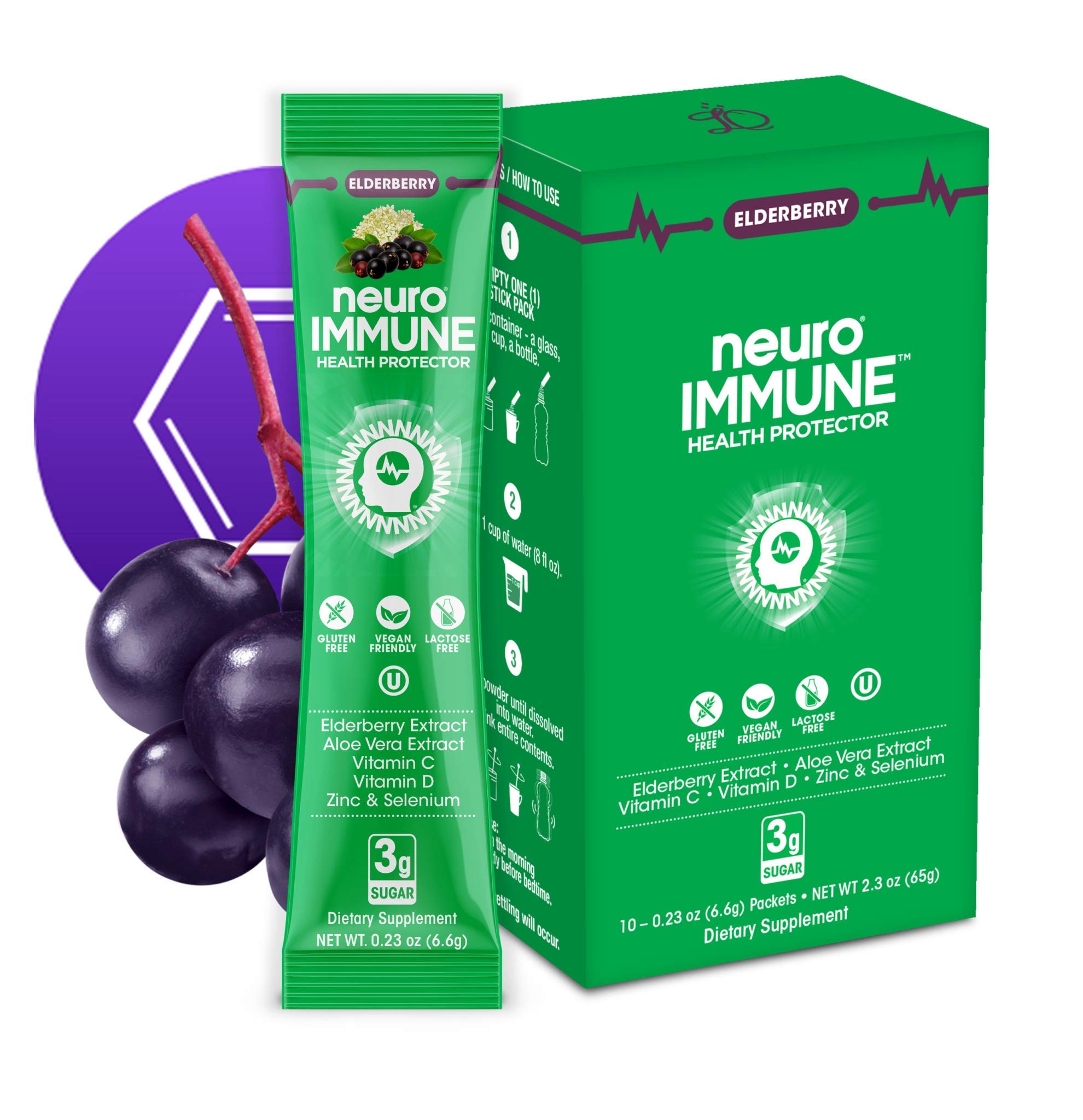 immune support elderberry powder sticks