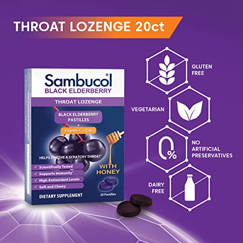 immune support elderberry throat drops