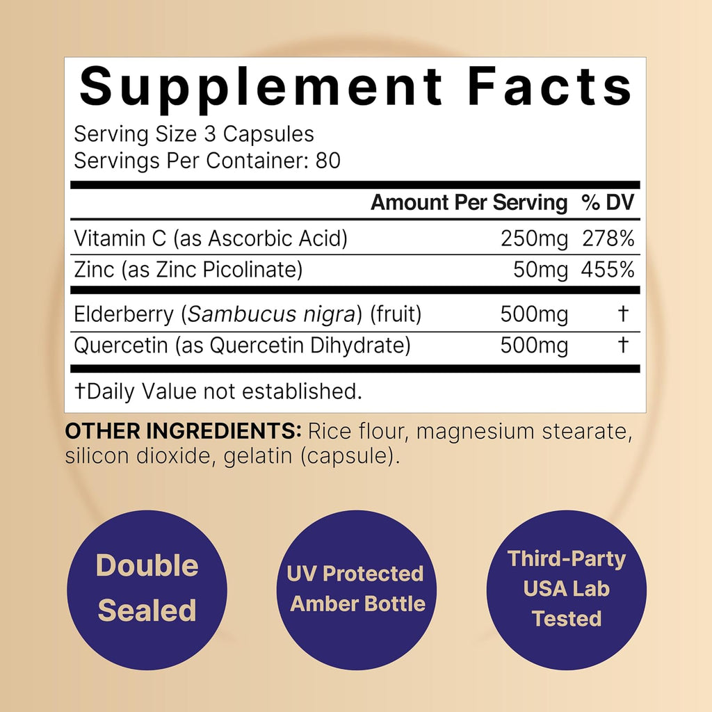 immune support elderberry with zinc