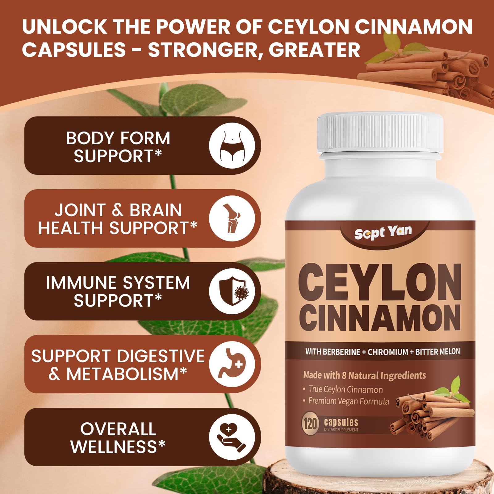 Immune support from cinnamon capsules