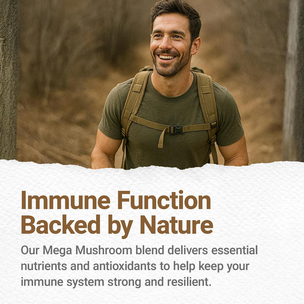 immune support from Mega Mushroom capsules