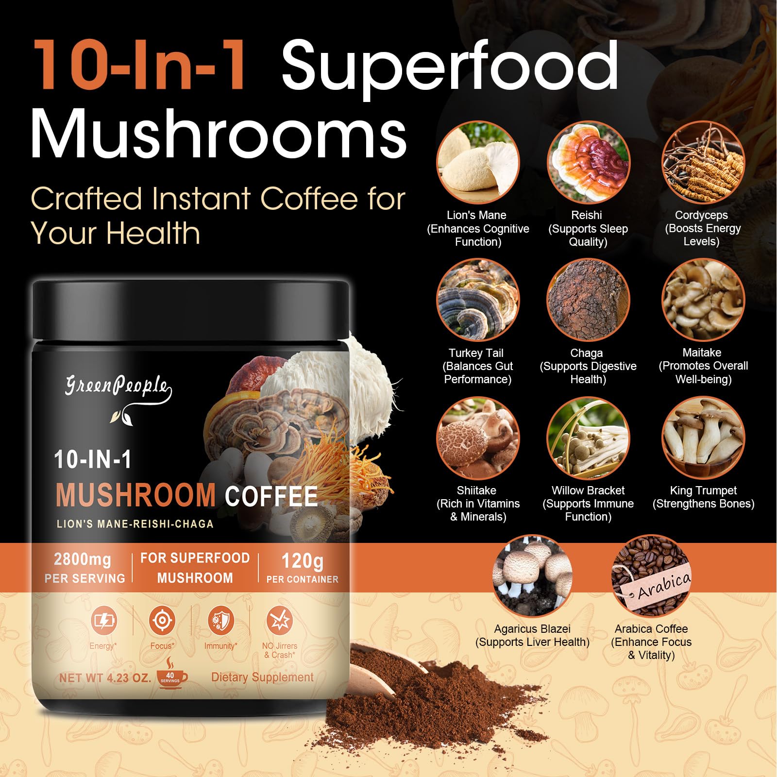 immune support from mushroom coffee