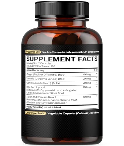 immune support ginger supplement blend