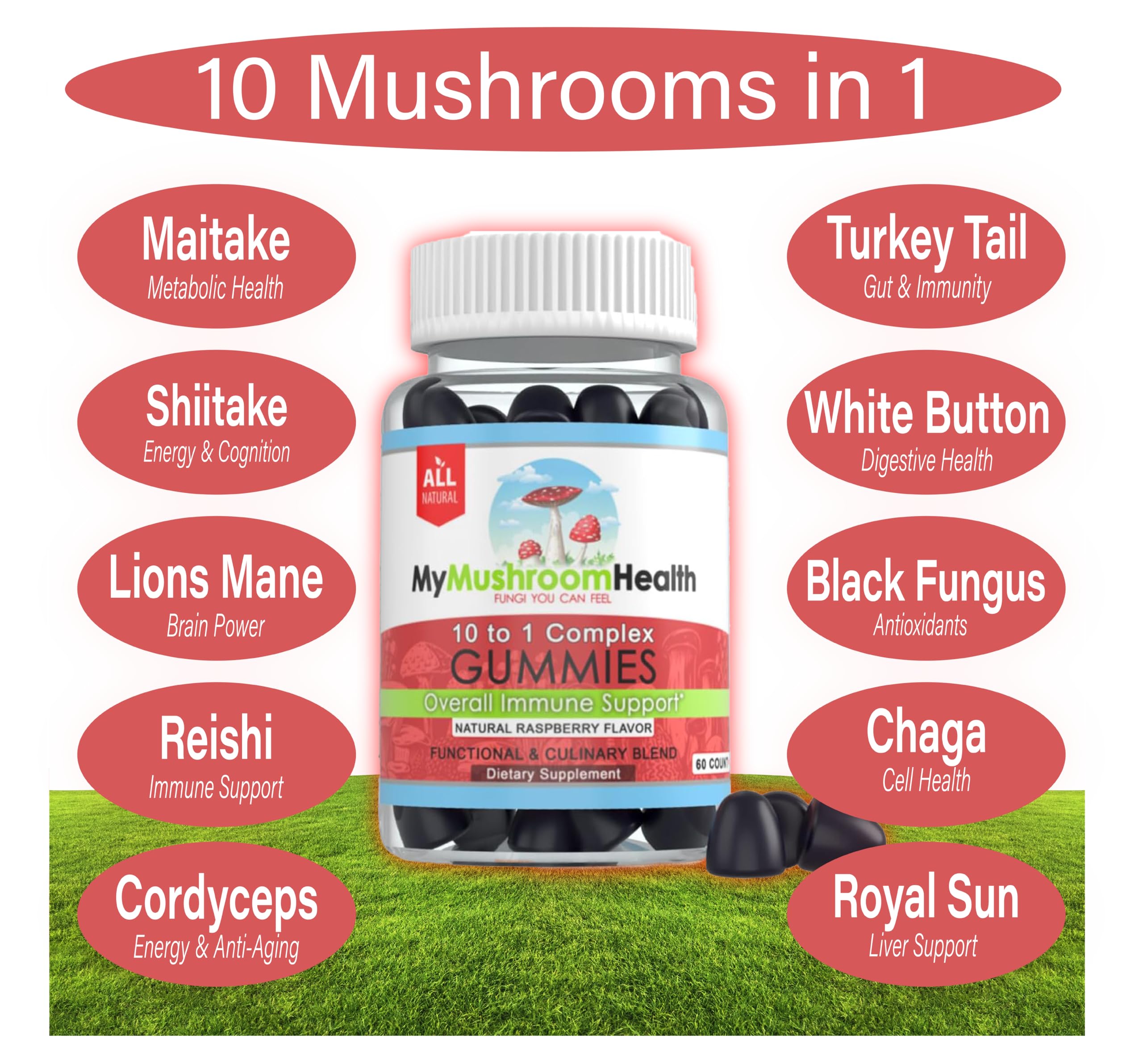 immune support gummies with mushrooms