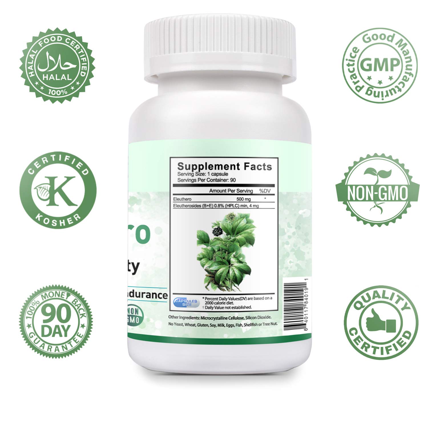 Immune support herbal supplement capsules