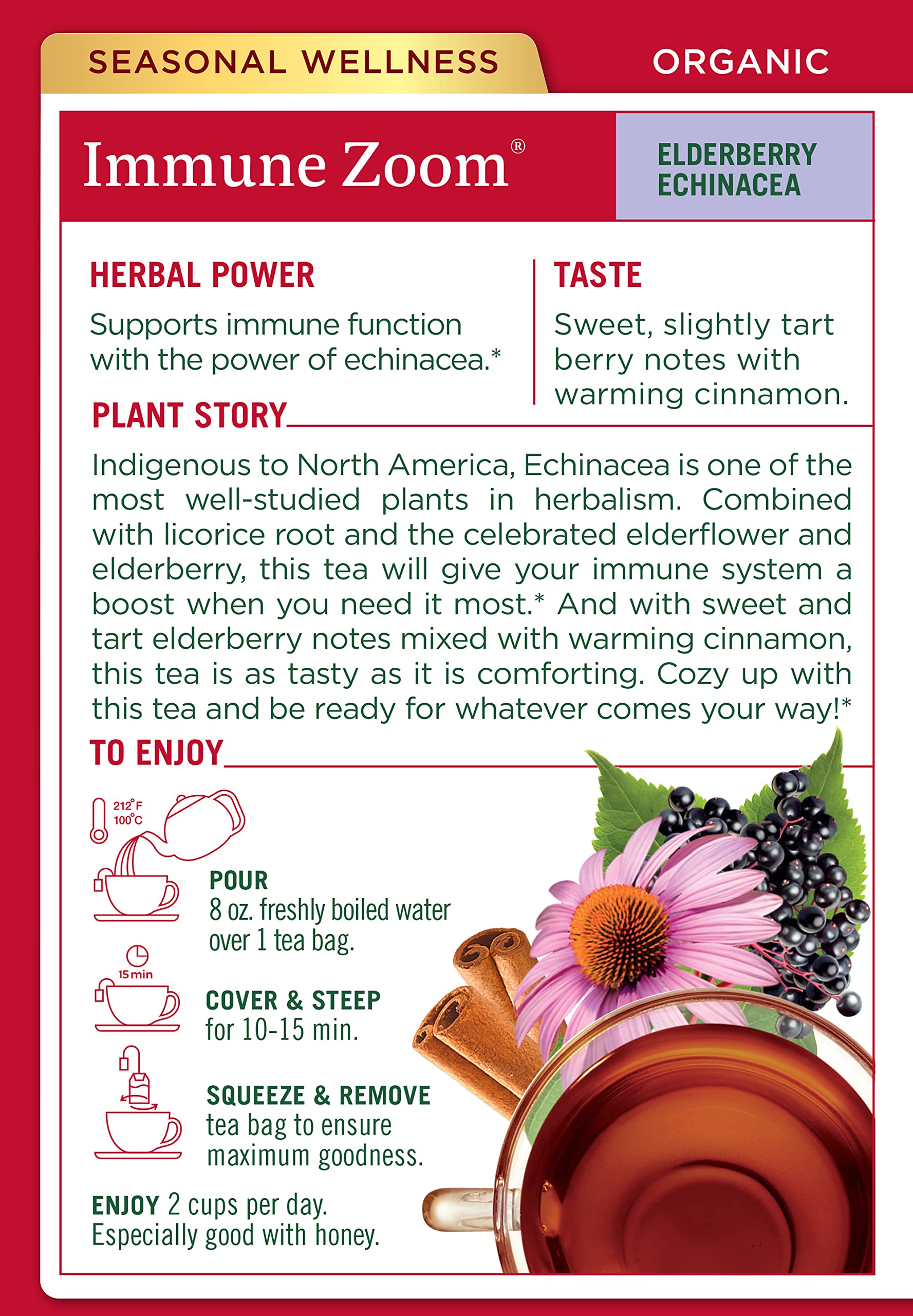 immune support herbal tea bags