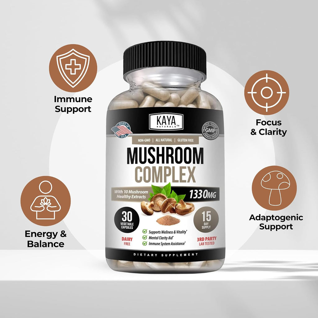 immune support mushroom capsules