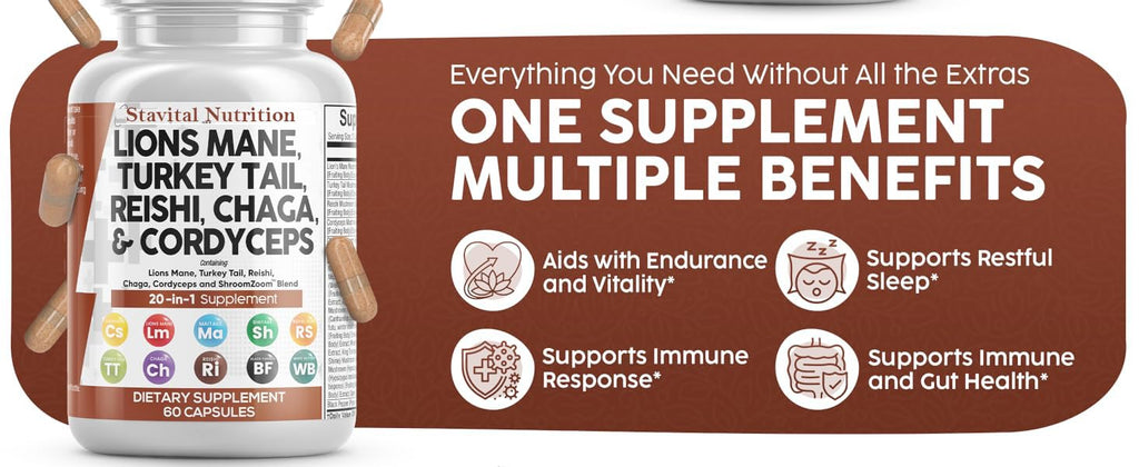 immune support mushroom supplement