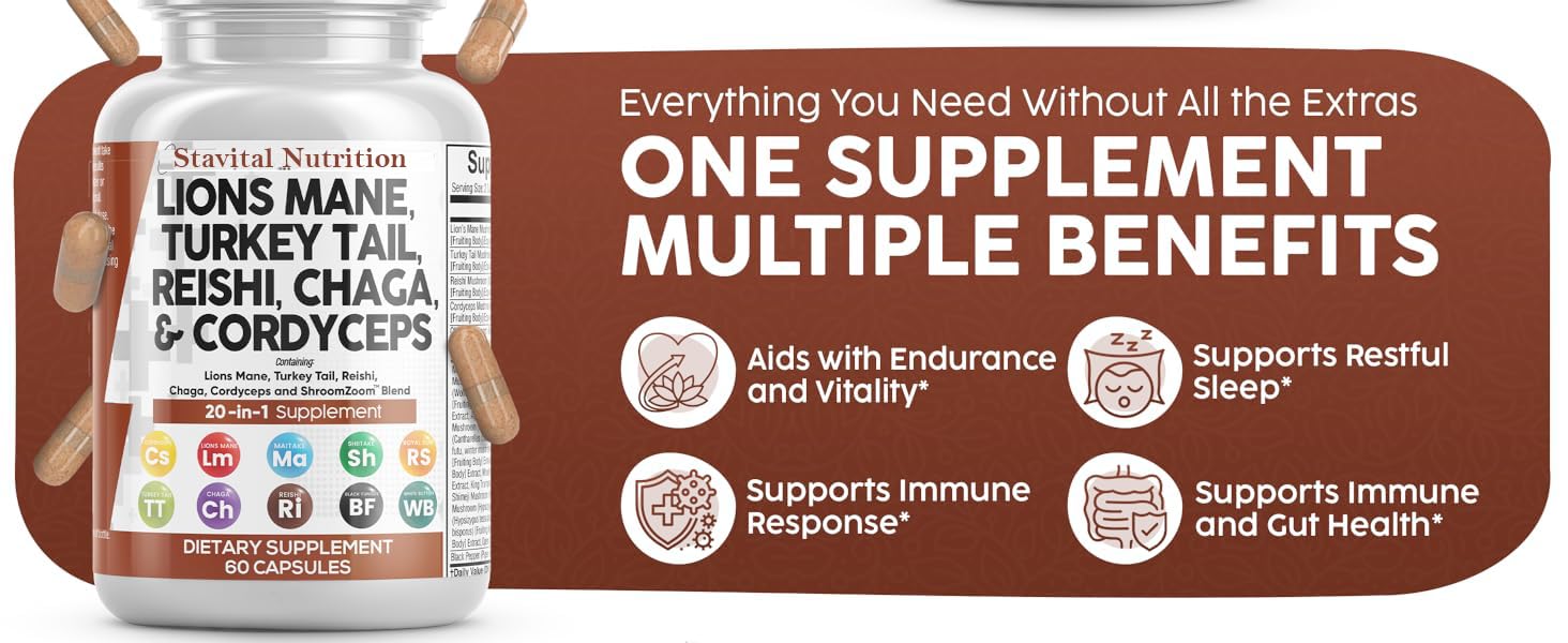 immune support mushroom supplement