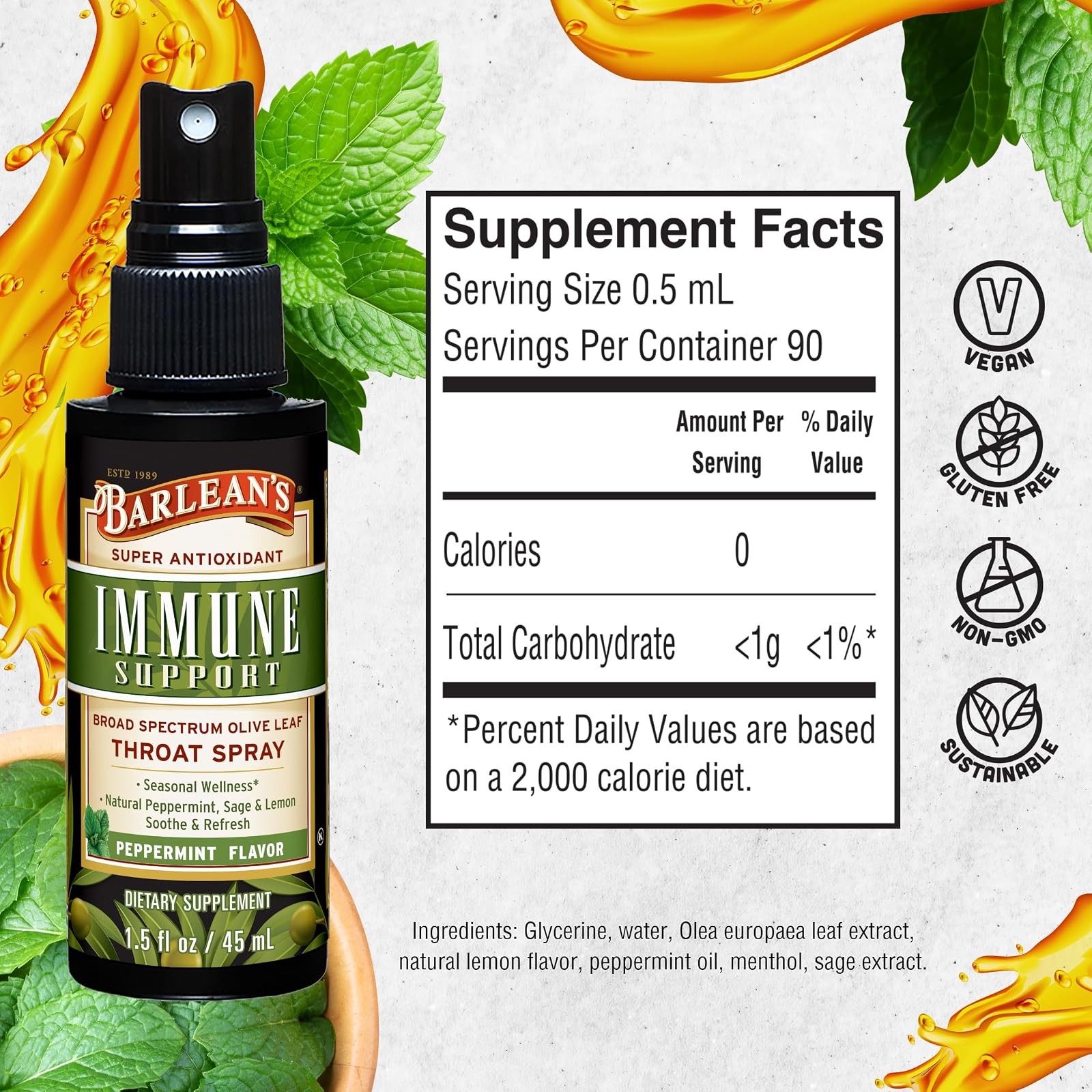immune support olive leaf spray