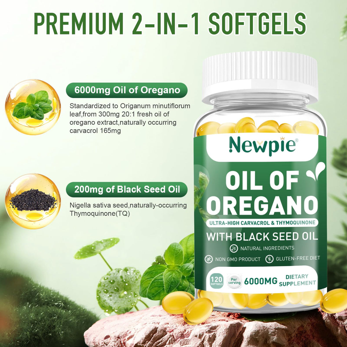 immune support oregano oil capsules