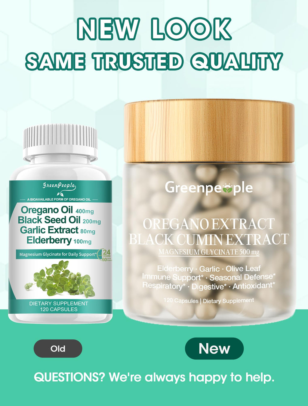 Immune support oregano oil capsules