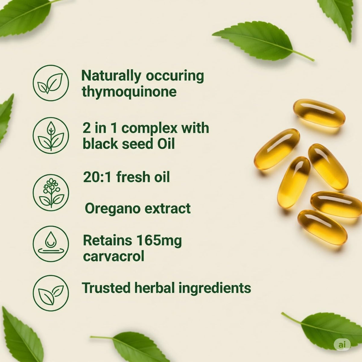 immune support oregano oil capsules