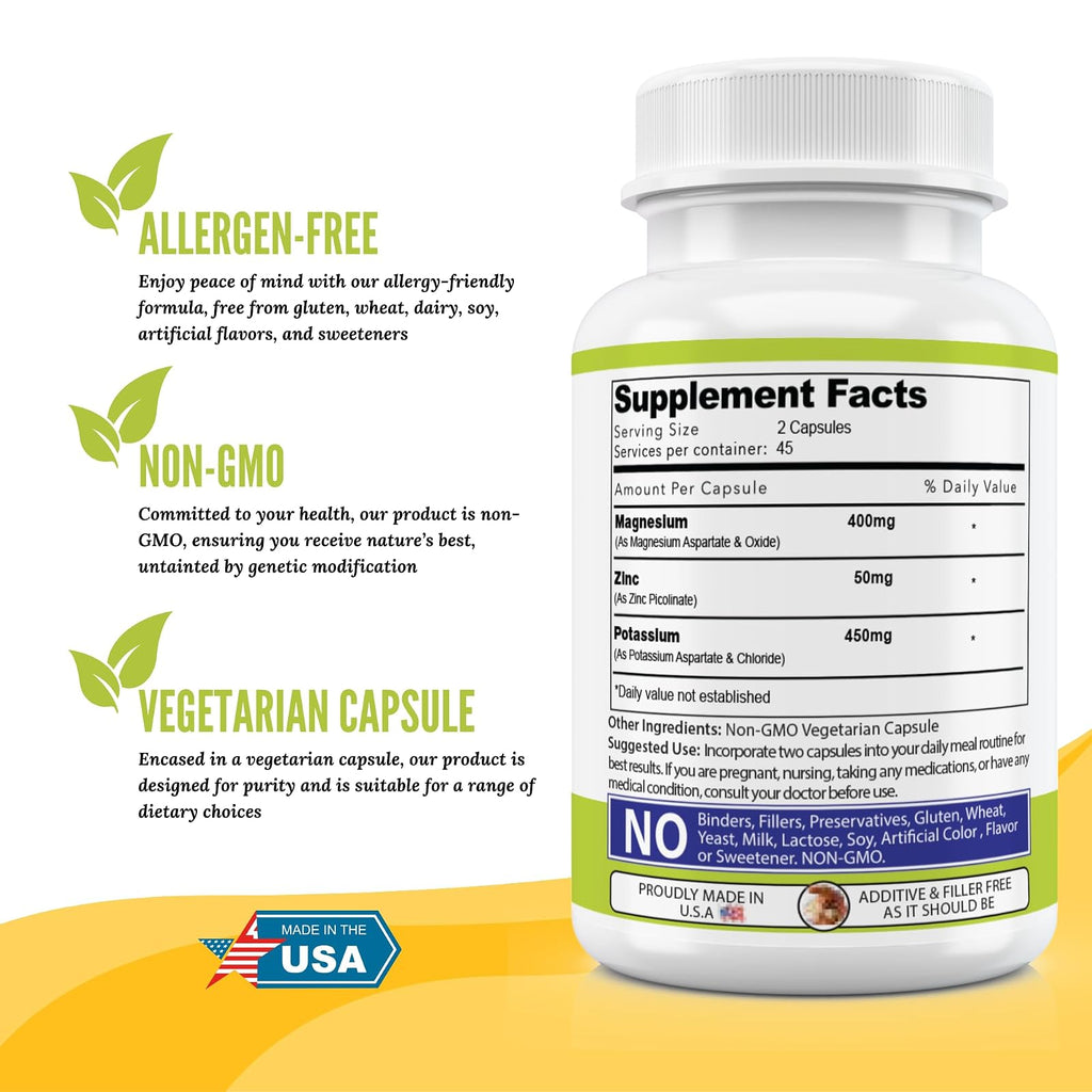 immune support potassium magnesium zinc formula